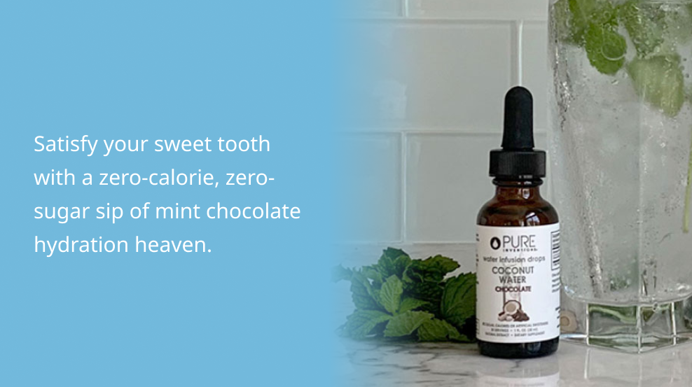 Mint Chocolate Coconut Water Sparkler – Pure Inventions